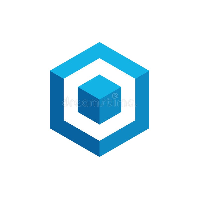 Unique Modern Hexagon Box Element Template Icon Stock Vector ...