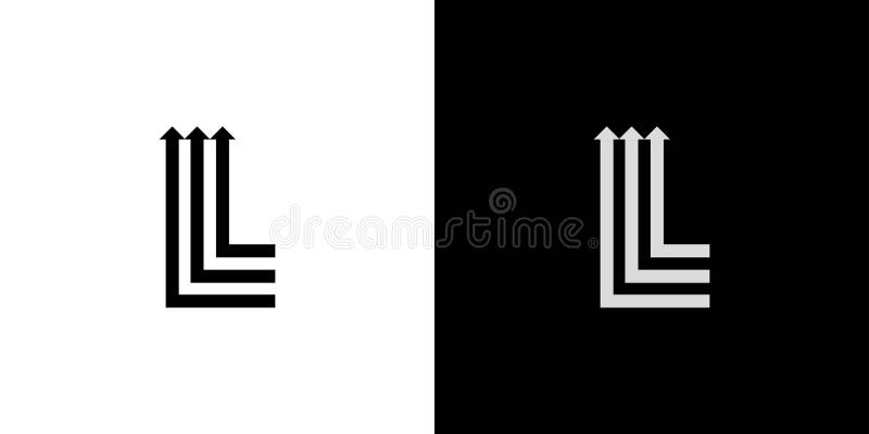 Unique and Modern Initial Letter L Up Logo Design Stock Vector ...
