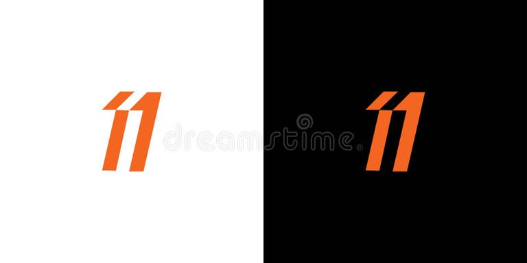 Unique and Modern Number 11 Logo Design Stock Vector - Illustration of ...