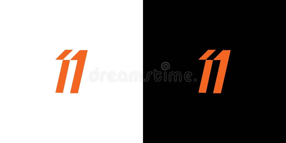 Unique and Modern Number 11 Logo Design Stock Vector - Illustration of ...