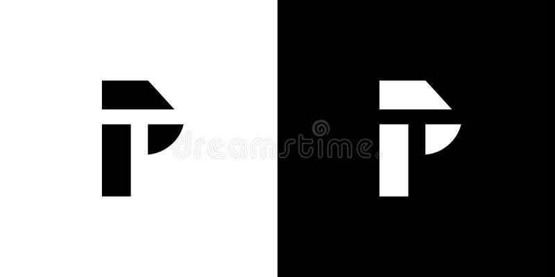 Unique and Modern PT Logo Design Stock Vector - Illustration of ...