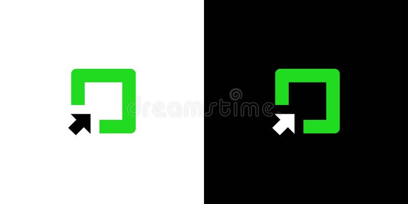 Unique and Modern Storage Click Logo Design Stock Vector - Illustration ...