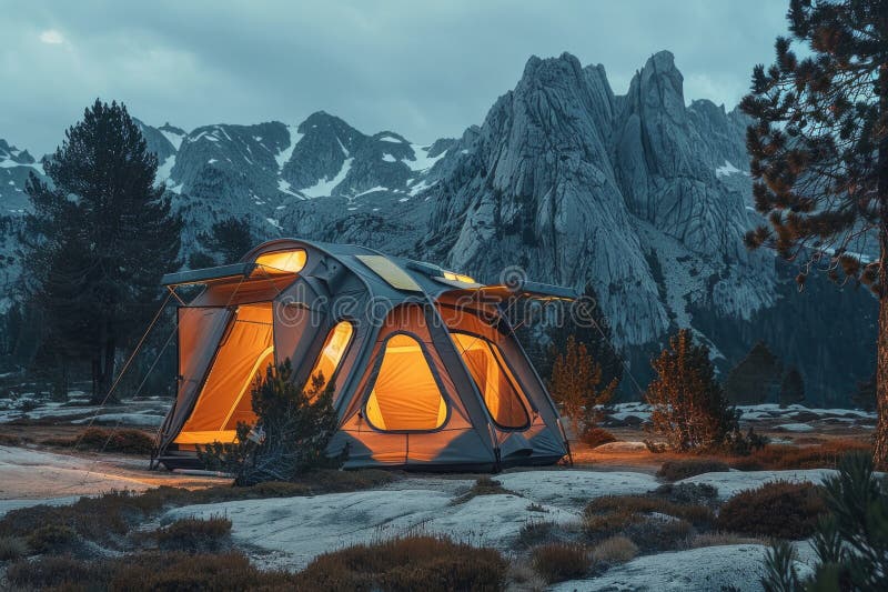 Unique Modern Tent in Forest Setting for Glamping Adventures in Nature ...