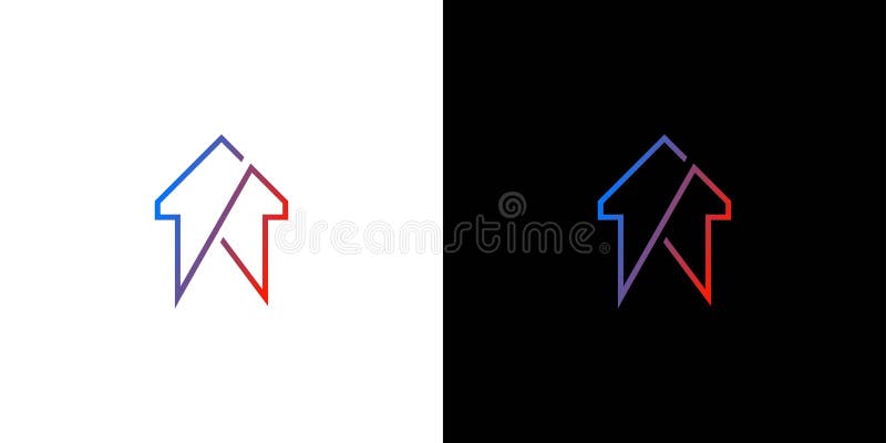 Sophisticated and Modern Up Logo Design Stock Vector - Illustration of ...