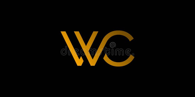 Unique and Modern WC Logo Design Stock Vector - Illustration of ...