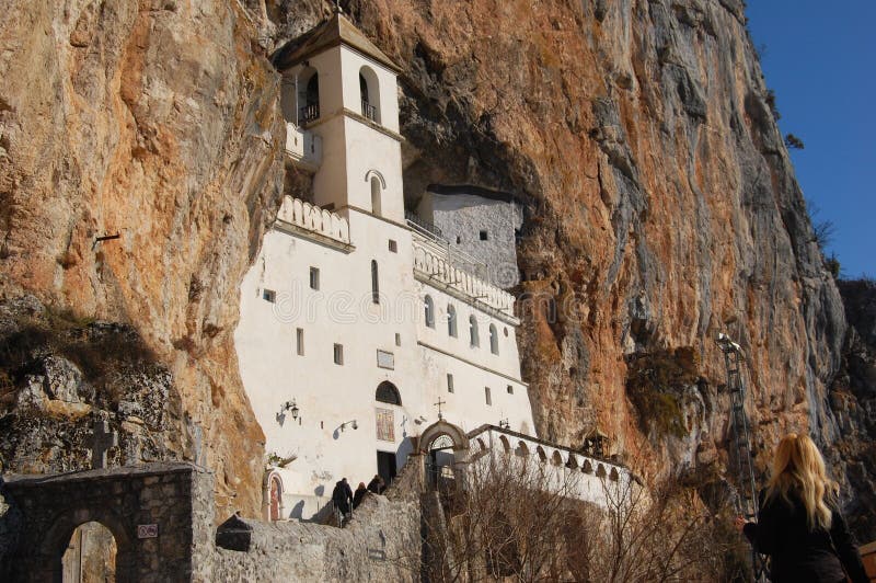 Ostrog - the Famous Orthodox Monastery in Montenegro Stock Image ...