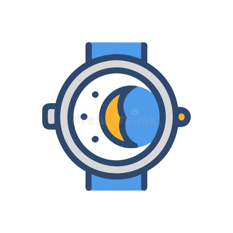 Unique Moonphase Watch Design Stock Vector - Illustration of timepiece ...