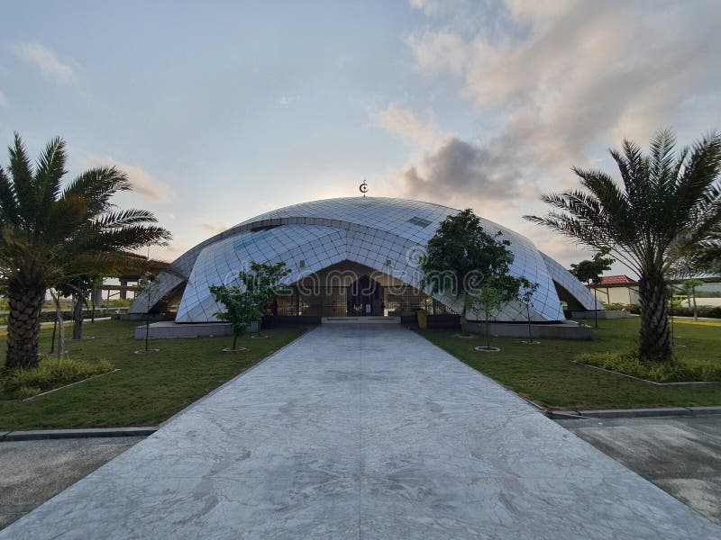 Unique Mosque with Warm Sky Stock Photo - Image of warm, unique: 261798060