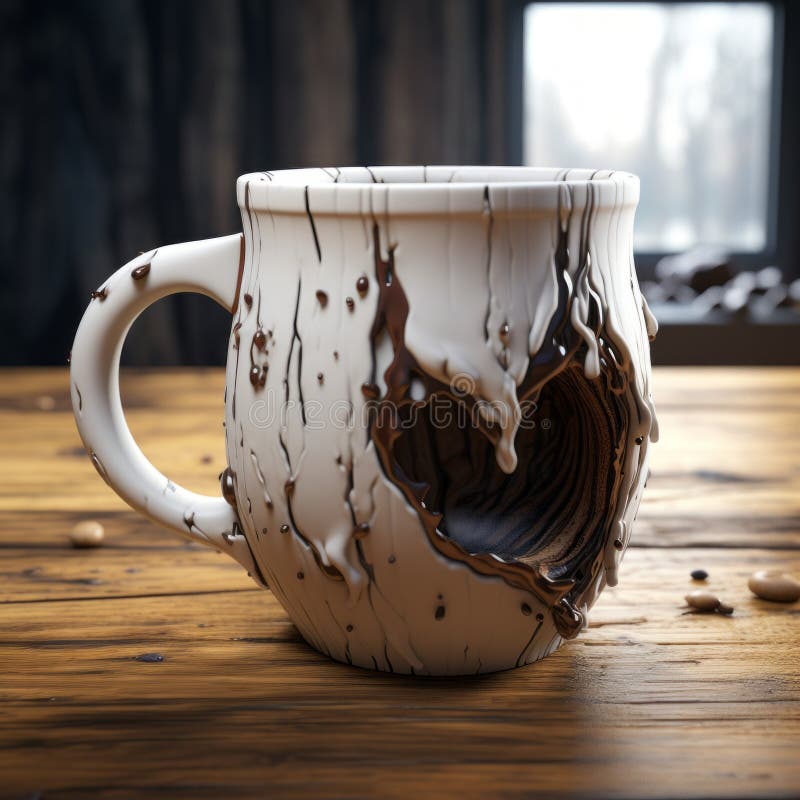 Design a Unique Mug with Super Realistic Details Stock Illustration ...