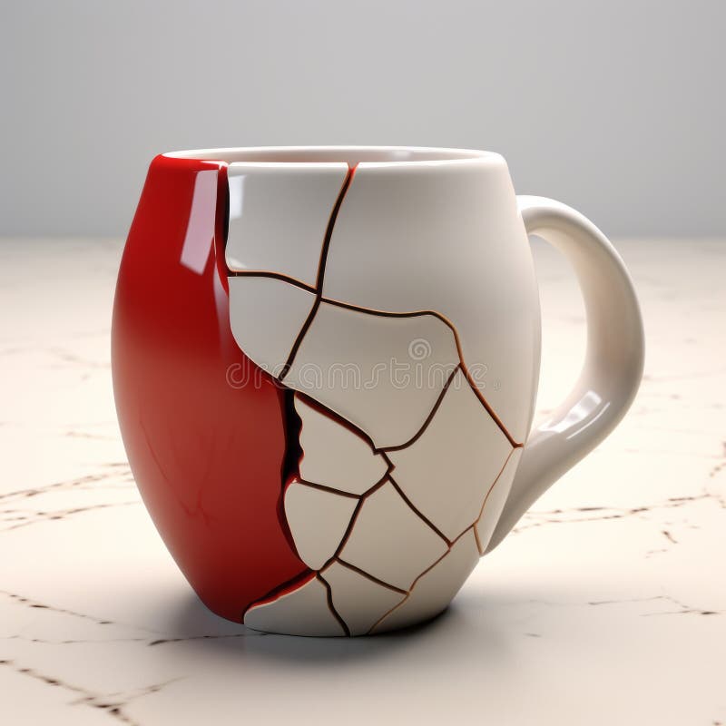 Design a Unique Mug with Super Realistic Details Stock Illustration ...