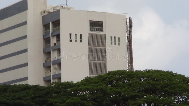 Unique Multi Storied Building in a City Stock Image - Image of ...