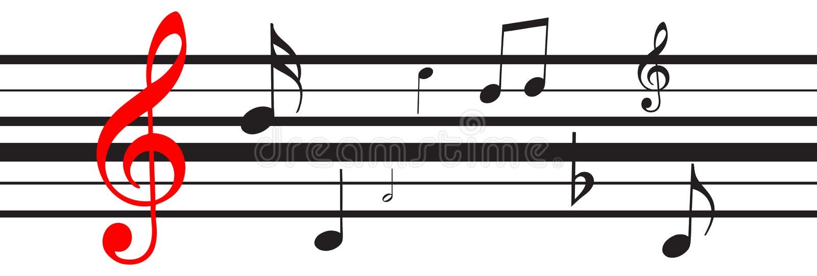 Black music notes stock vector. Illustration of music - 18588536