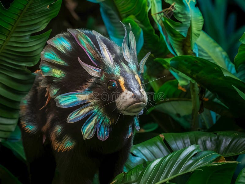 Unique and Mysterious Creatures from a Combination of Animals Stock ...