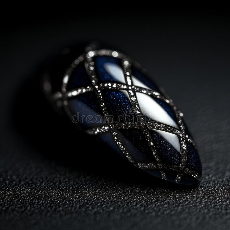 A Unique Nail Studio Experience is Provided by Chic Glossy Navy Nails ...