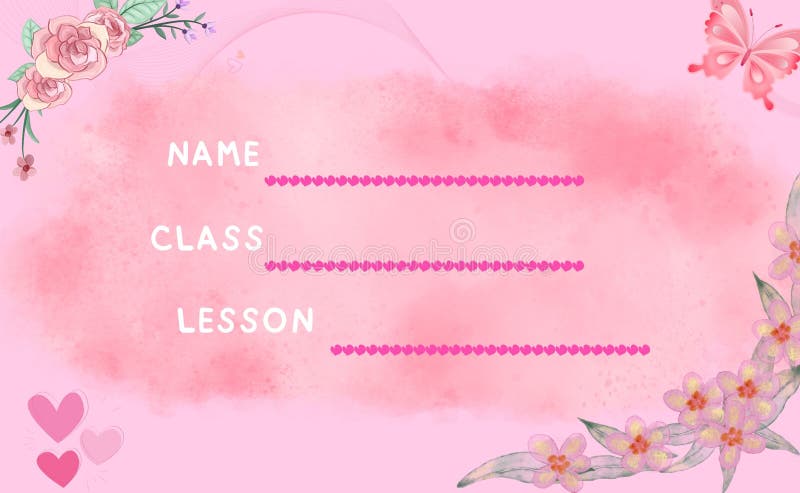 Unique Name Label Design, School Name Labels Stock Illustration ...