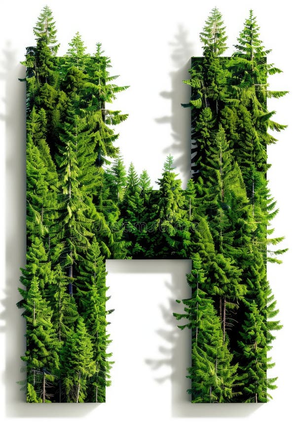 A Unique Natural Formation of Trees Spelling Out the Letter H, Great ...