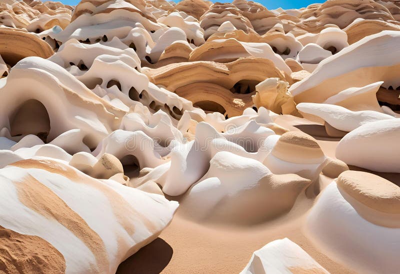 Unique Natural Limestone Formations in Abundance.AI Generated Stock ...