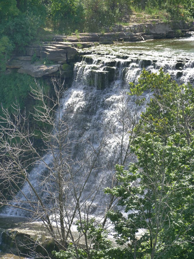 A Unique, Natural Multi-level Waterfall Stock Photo - Image of limits ...