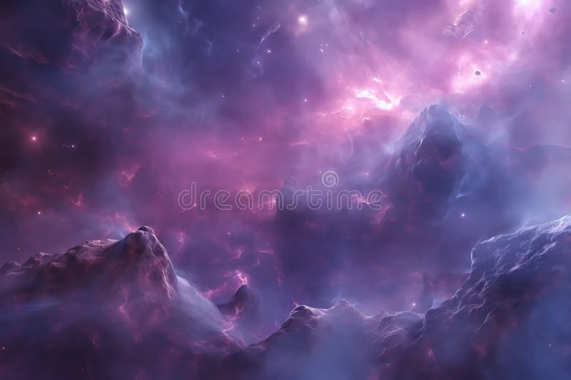Unique Nebula Texture Galaxy Illustration Stock Illustration ...