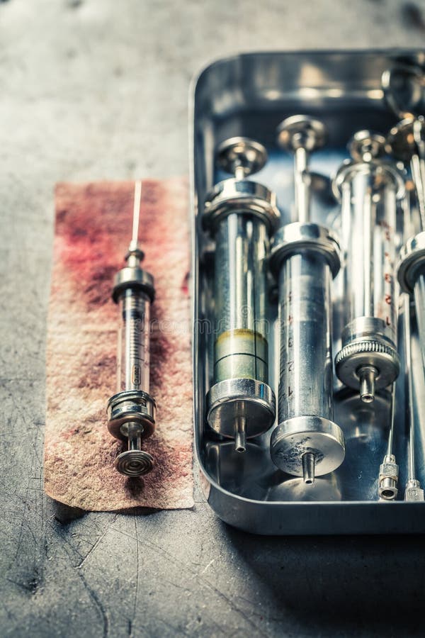 Unique Needle and Syringes Preparation for Vaccination Stock Image ...