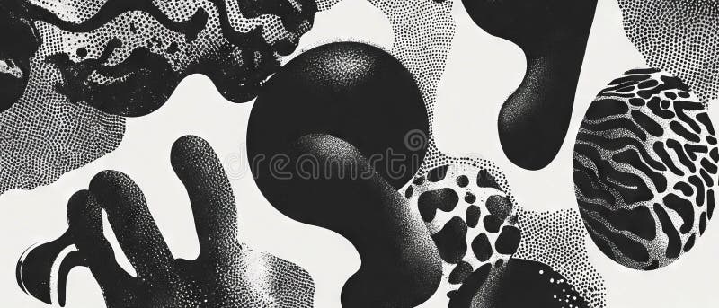 Unique Negative Space Black Ink Patterns Create Captivating Shapes on ...