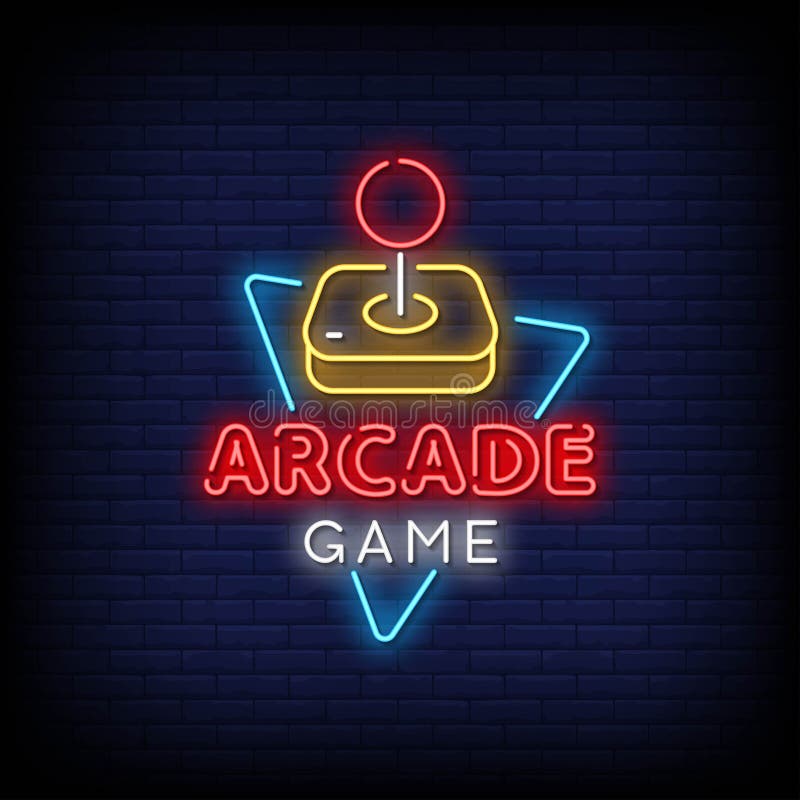 Arcade Neon Signs Style Text Vector Stock Vector - Illustration of ... Arcade Neon Signs Style Text Vector Stock Vector - Illustration of ...