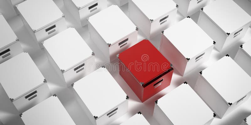 Unique open box stock illustration. Illustration of ideas - 27507113