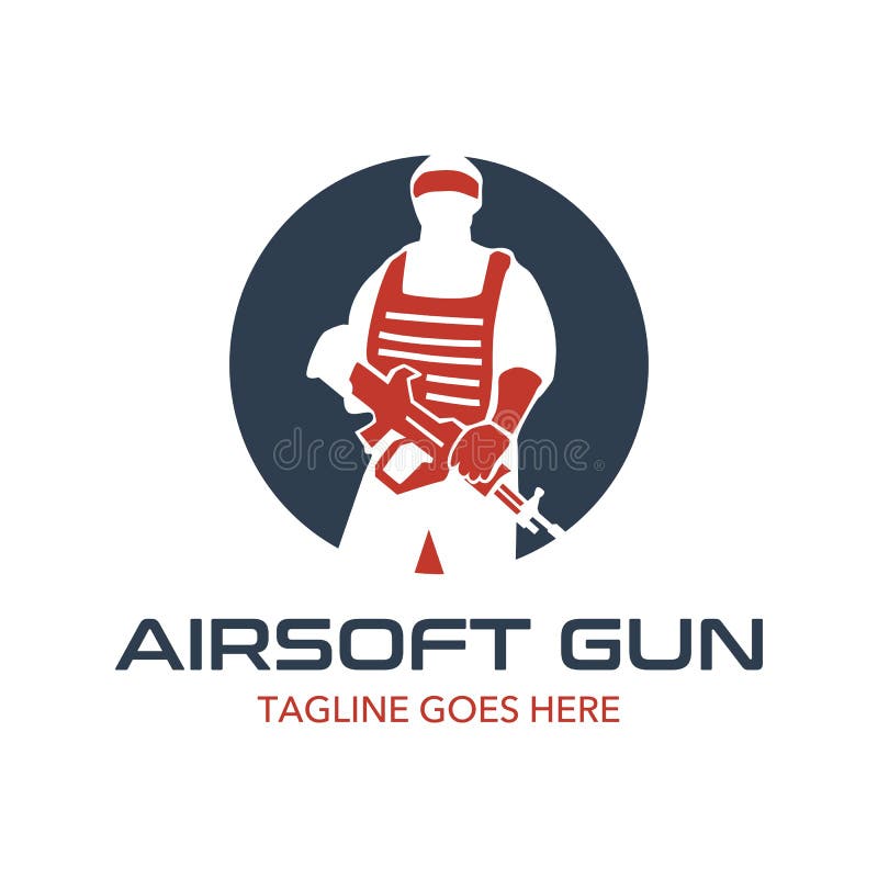 Unique and Original Airsoft Gun Logo Template Stock Vector ...