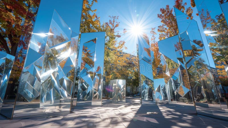 A Unique Outdoor Art Installation Featuring Largescale Mirrors that ...