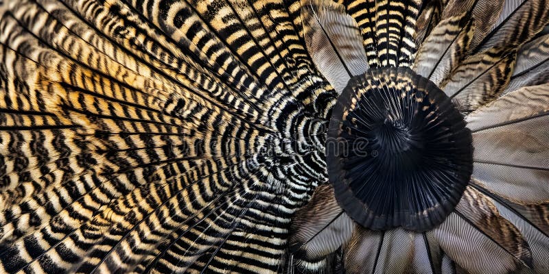 Unique Overhead Perspective of a Turkey Highlighting Its Magnificent ...
