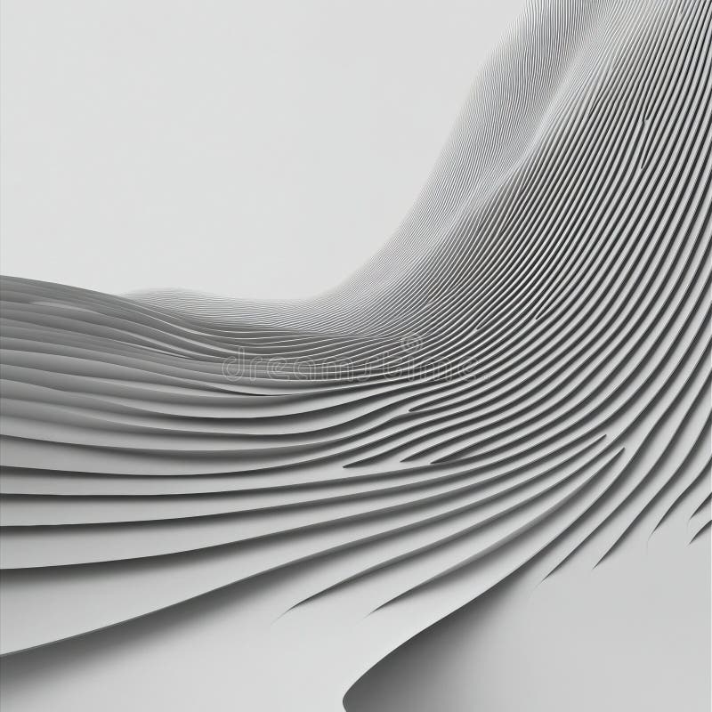 Unique Paper Wave Pattern Creates a Dynamic Visual Landscape in Shades ...