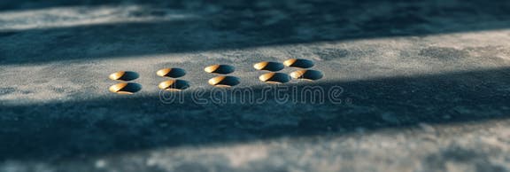 Unique Pattern Created by Perforated Suede on Textured Slate Surface ...