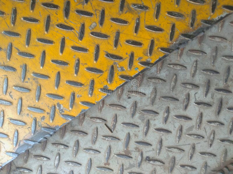 Unique Pattern on the Iron Floor in a Factory Stock Photo - Image of ...