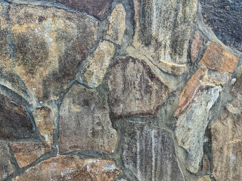Unique Pattern of Stone Wall Stock Photo - Image of exterior, closeup ...
