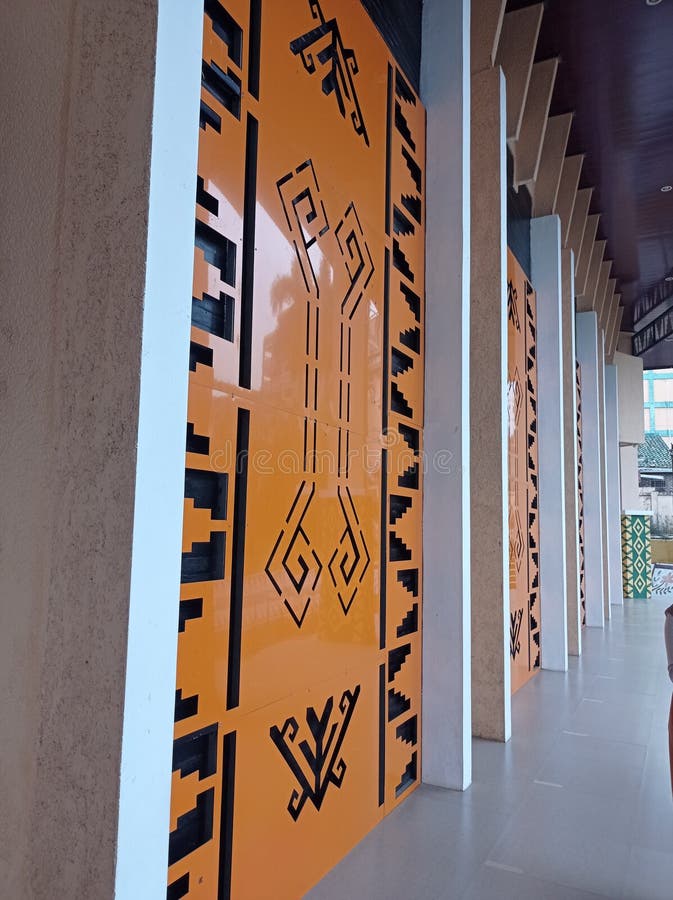 Unique Pattern Wall in Lampung Museum Editorial Stock Photo - Image of ...