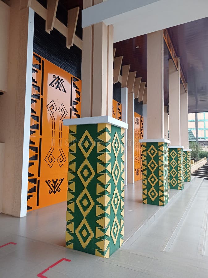 Unique Pattern Wall in Lampung Museum Editorial Photo - Image of ...