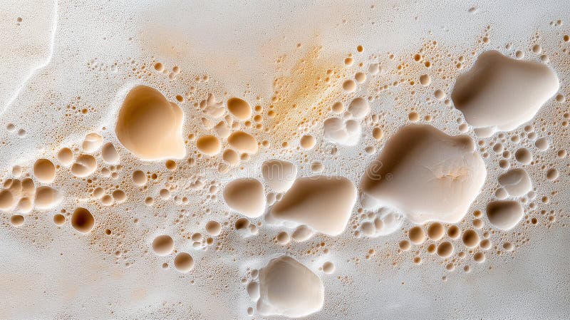 Unique Patterns of Bubbles Forming on a Textured Surface Stock ...