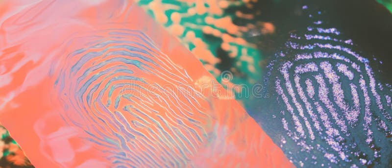 Unique Patterns of Fingerprint Art with Vibrant Colors and Textures ...