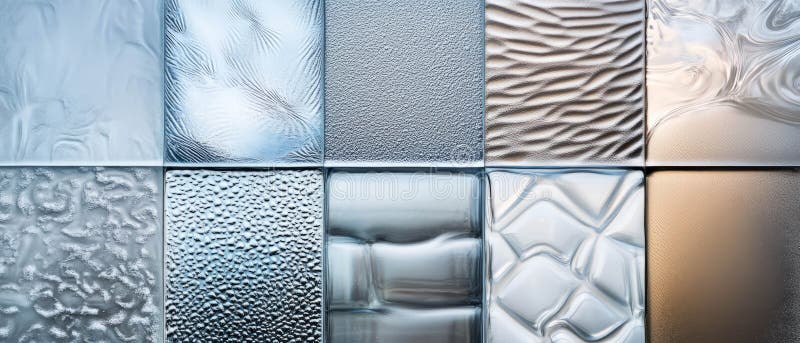 Unique Patterns and Textures of Machine-frosted Glass Showcasing ...