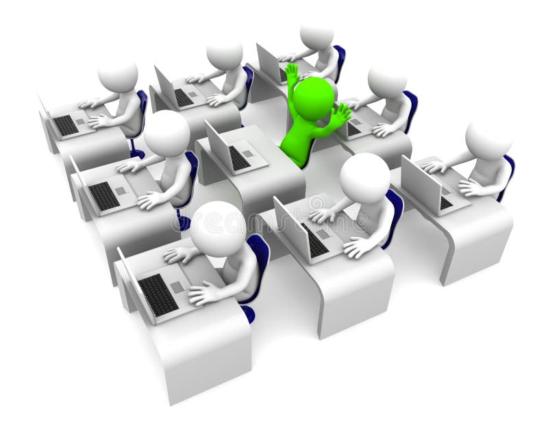 Unique Person Computer Class Stock Illustrations – 9 Unique Person ...