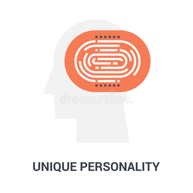 Unique Personality Icon Concept Stock Vector - Illustration of icon ...