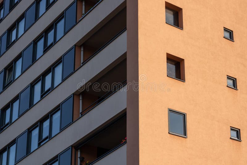 Unique Perspective of a Building in Tilburg, the Netherlands Stock ...