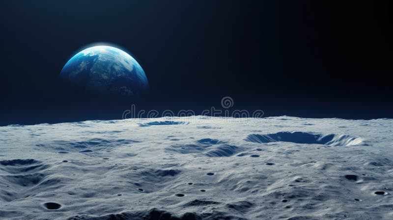 A Unique Perspective of Earth from the Moon. Great for Space-related ...