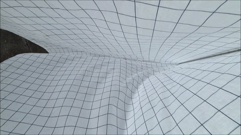 A Unique Perspective from Inside Hanging Sheets, Captured during Drying ...