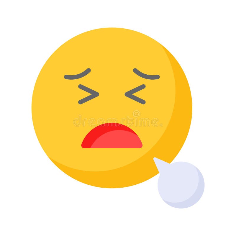 Unique and Premium Vector of Tired Emoji, Editable Icon Stock Vector ...