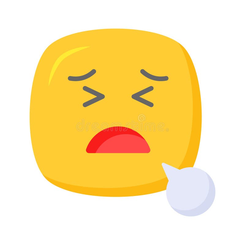 Unique and Premium Vector of Tired Emoji, Editable Icon Stock Vector ...