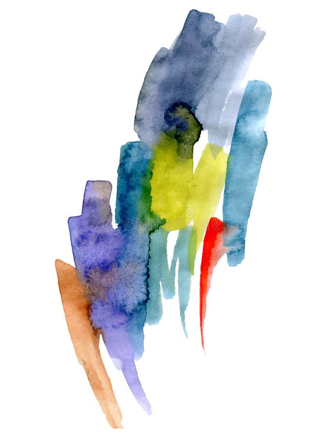 Unique Random Watercolor Stains. Background for Design. Stock Vector ...