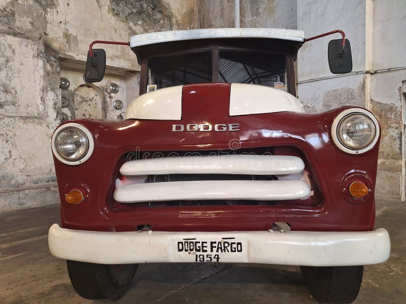 A Unique Red 1954 Dodge Fargo Car Editorial Photography - Image of ...