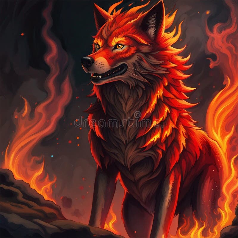 Wolf Flaming Stock Illustrations – 101 Wolf Flaming Stock Illustrations ...