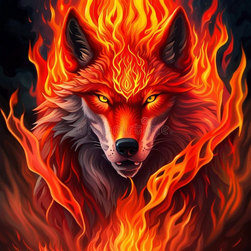 Wolf Flaming Stock Illustrations – 101 Wolf Flaming Stock Illustrations, Vectors & Clipart ...
